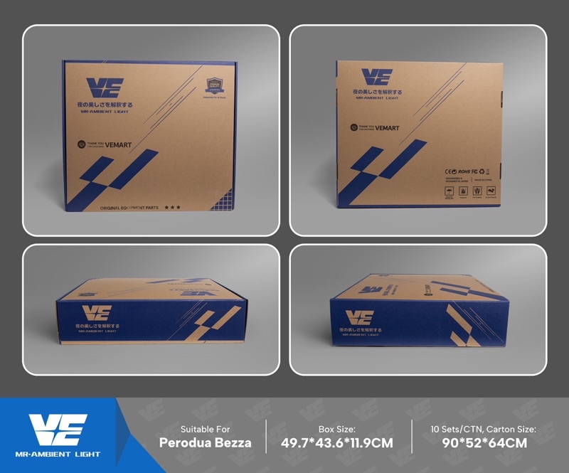 VE perodua bezza 2016-2025 oem car atmosphere ambient light ai voice ...