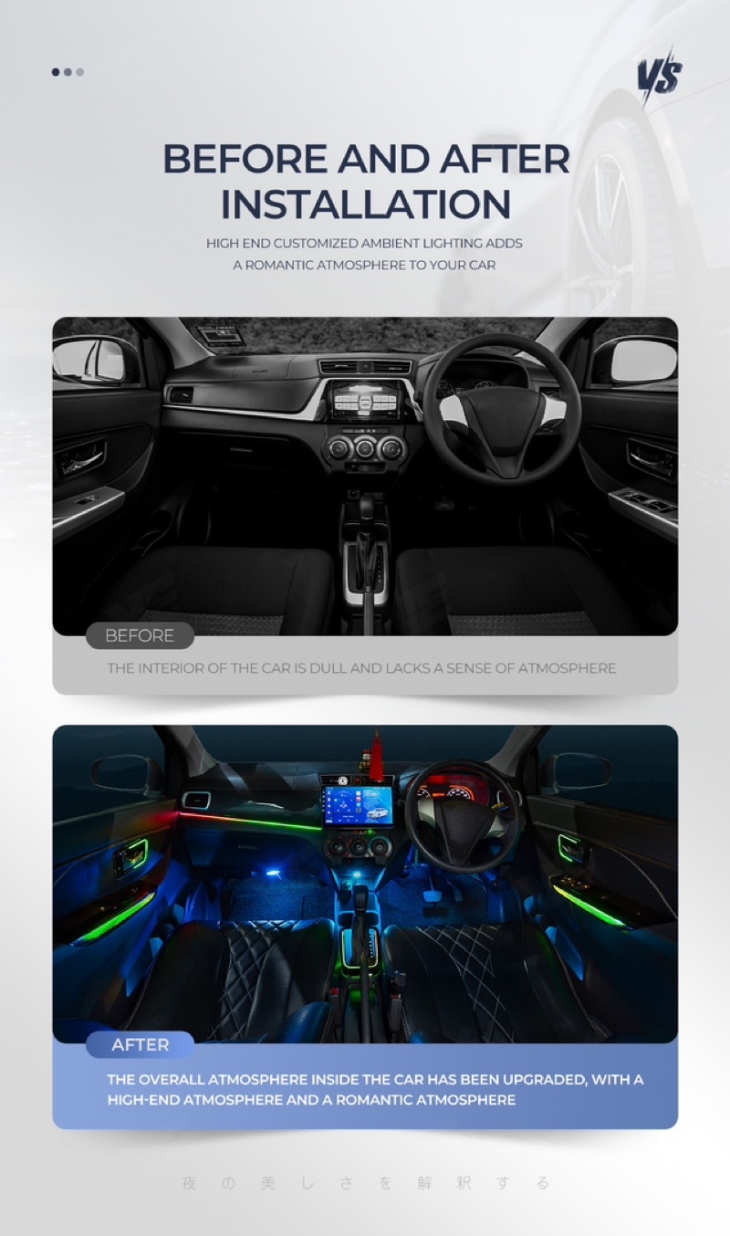 VE perodua bezza 2016-2025 oem car atmosphere ambient light ai voice ...