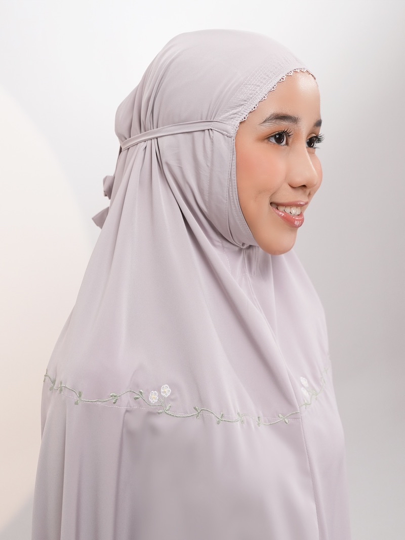 TELEKUNG TEA | LUNARA Premium Embroidered Telekung + Gift Box | Shopee ...