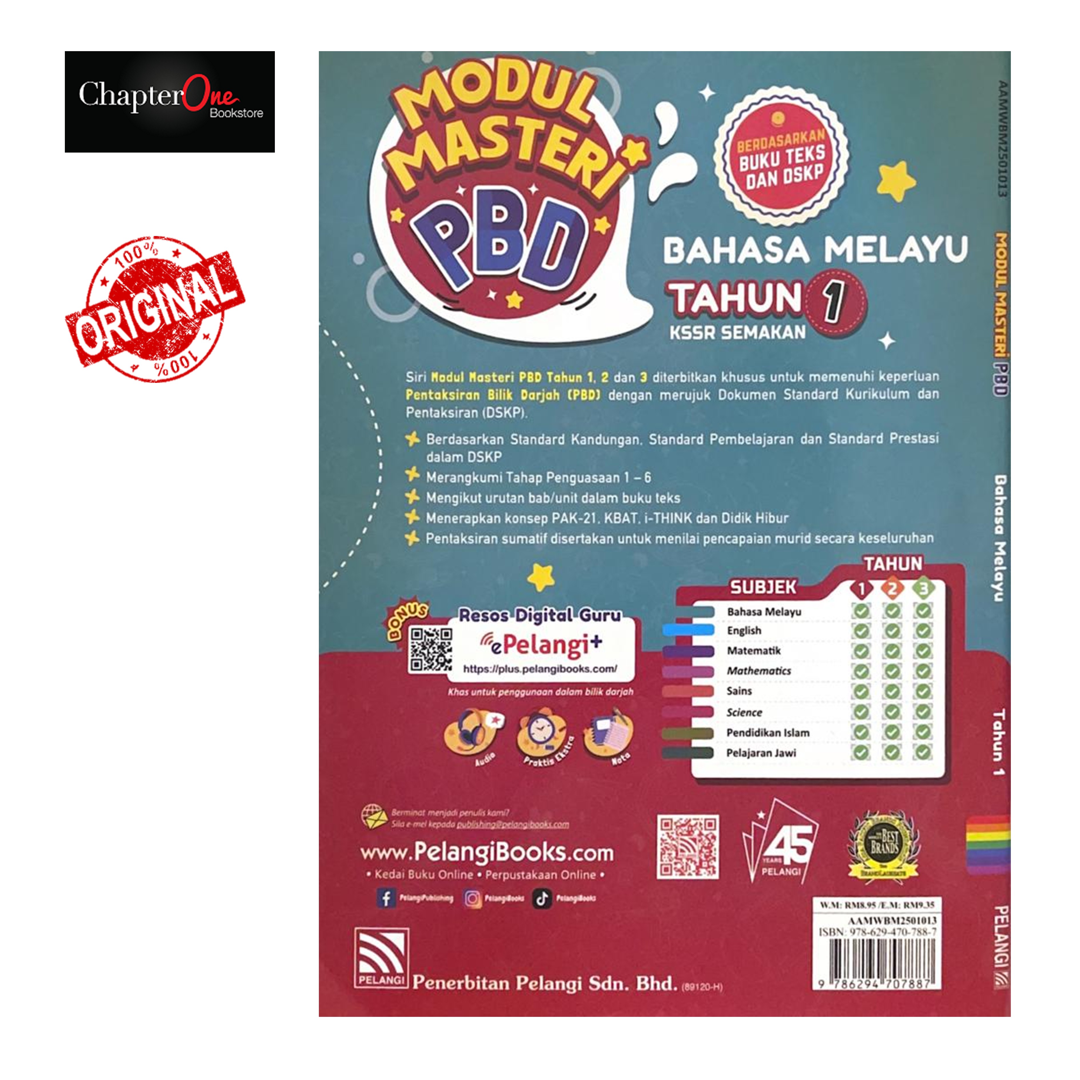 [Pelangi] Modul Masteri PBD KSSR Semakan | Tahun 1 (2025) | Shopee Malaysia