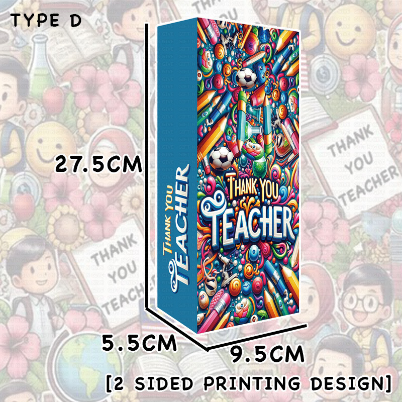 Teachers Day Gift Paper Gift Bag Goodies Bags Door Gifts Thank You ...