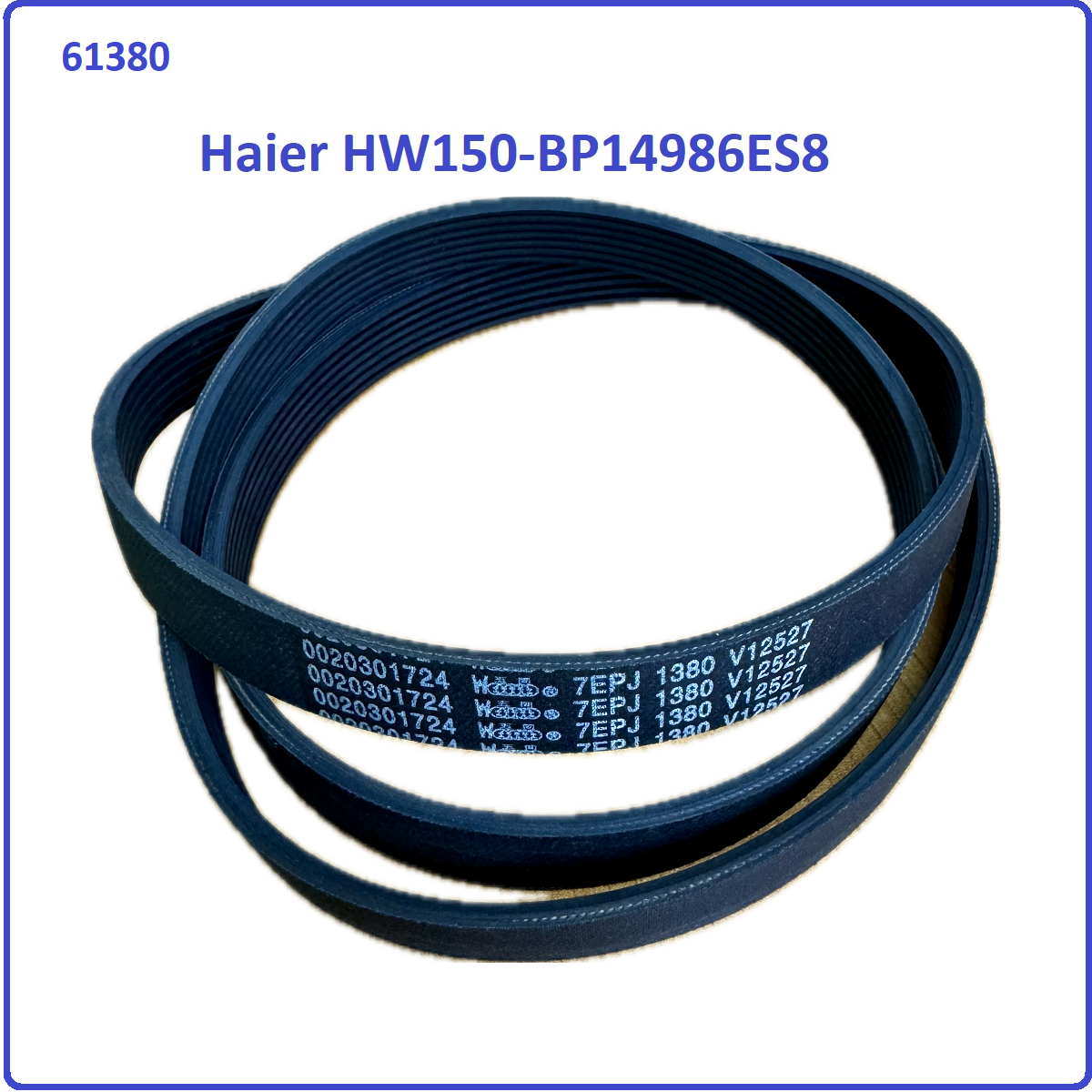 HAIER HW150-BP14986ES8 Belt 7EPJ 1380 (Ori) for washing machine use ...