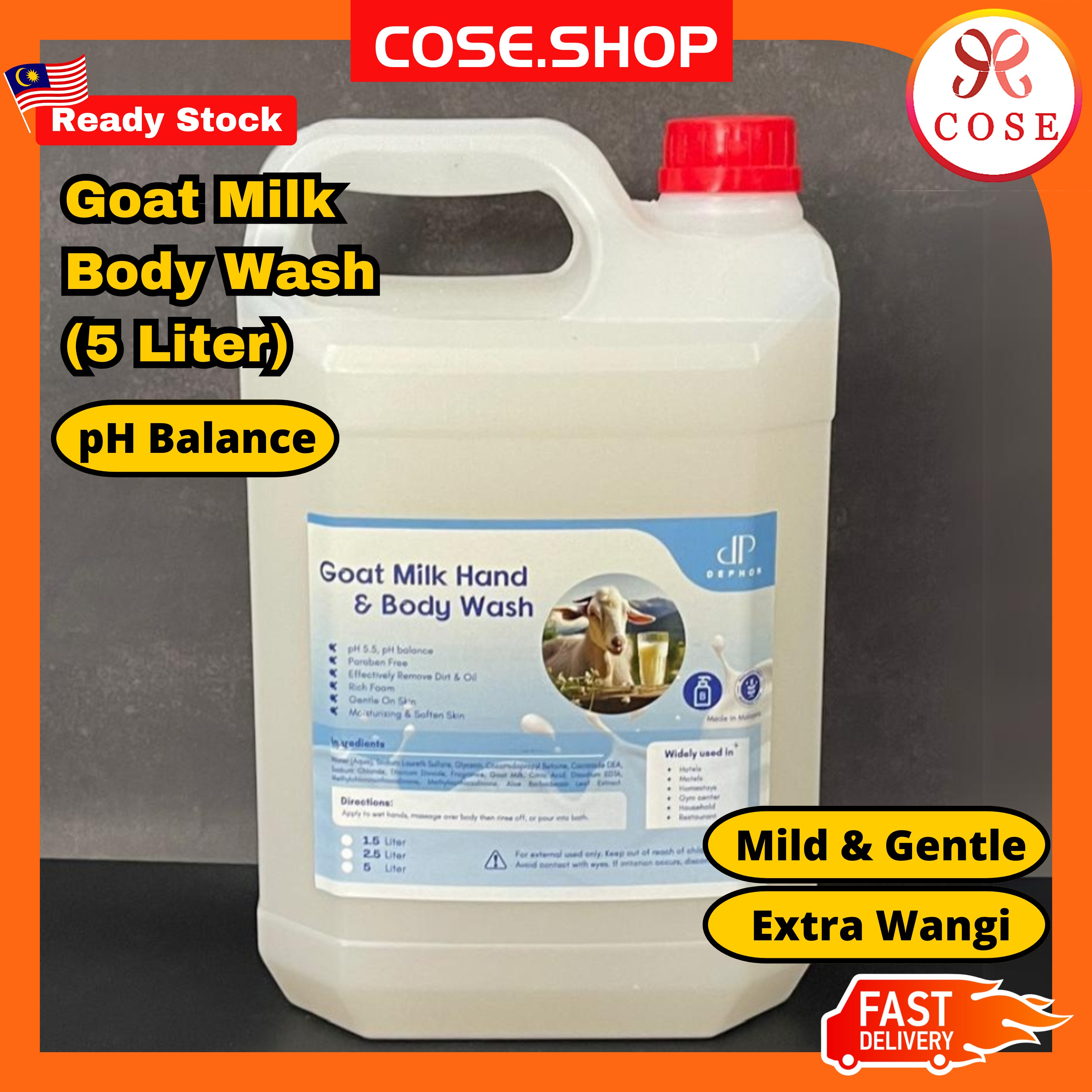 COSE 5 Liter Premium Hair Shampoo Syampu Hair Conditioning Shampoo 5L ...