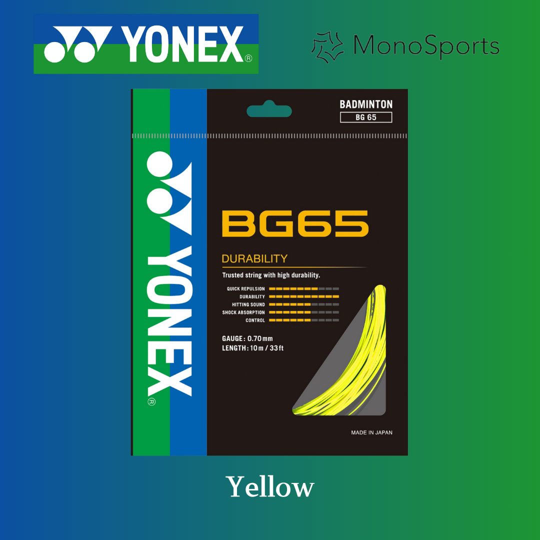 Monosports Yonex BG65 Badminton String Made in Japan | Shopee Malaysia