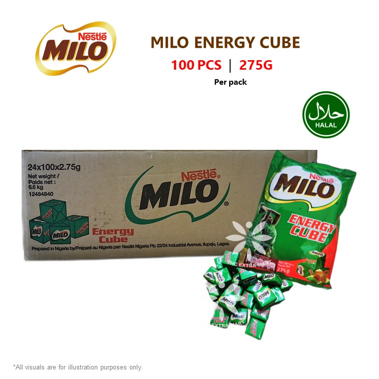NESTLE Milo Energy Cube | Milo Cube 100pcs (275g) | Shopee Malaysia