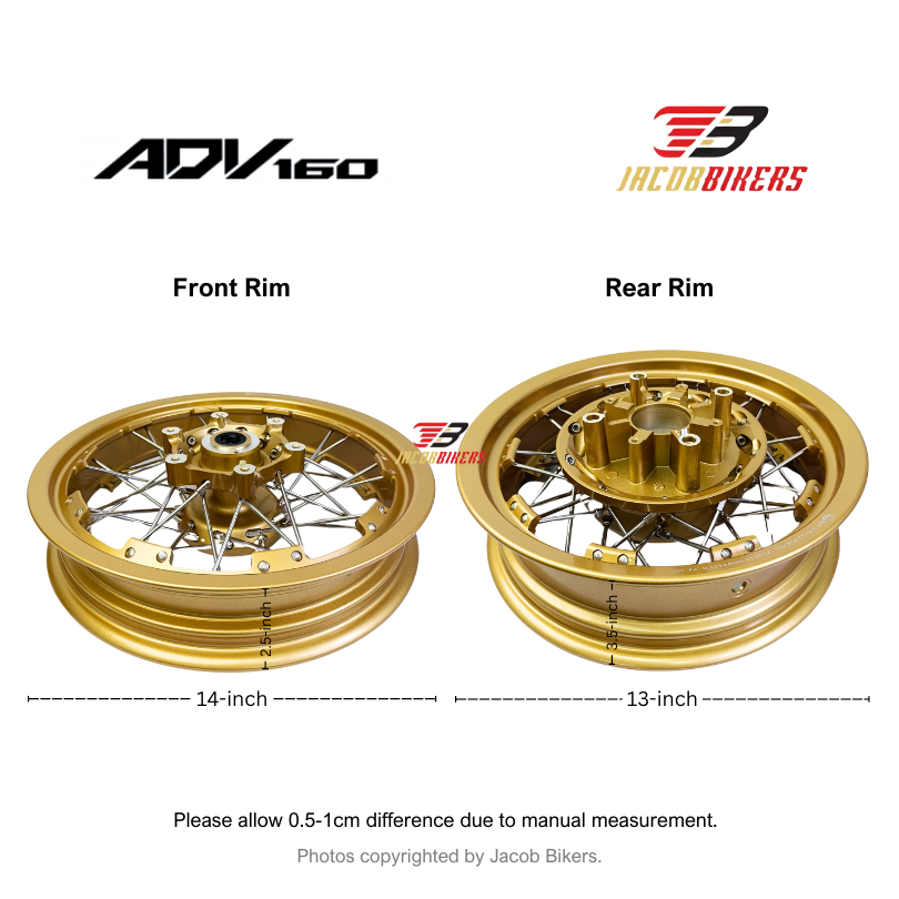 Honda ADV160 Tubeless Rims | Spoke Rim | Aluminium Alloy | Wheels ...