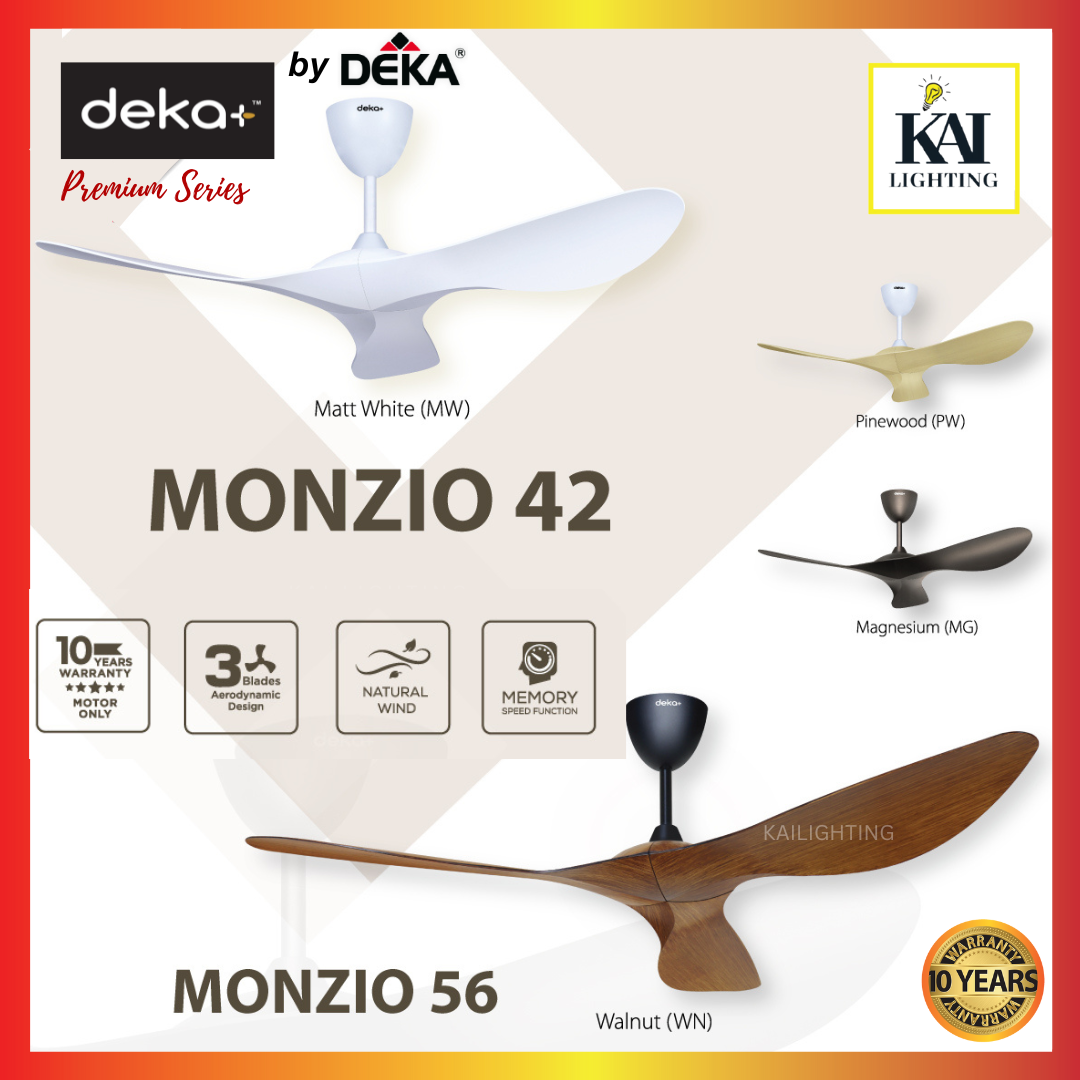 DEKA PLUS : MONZIO (NEW 2025) MONZIO 56" & 42" DC motor ceiling fan ...