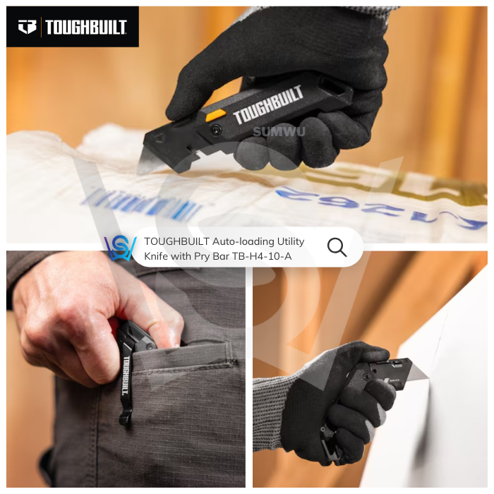 TOUGHBUILT Sub-Compact Folding Utility Knife TB-H4-12-C | Shopee Malaysia