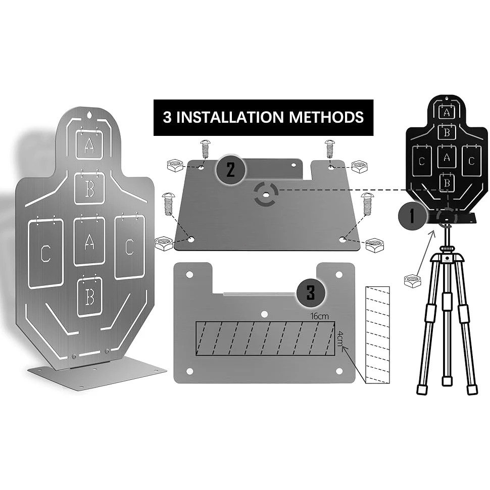 COD Stainless Steel Training Target IDPA IPSC Board And Plate Metal ...