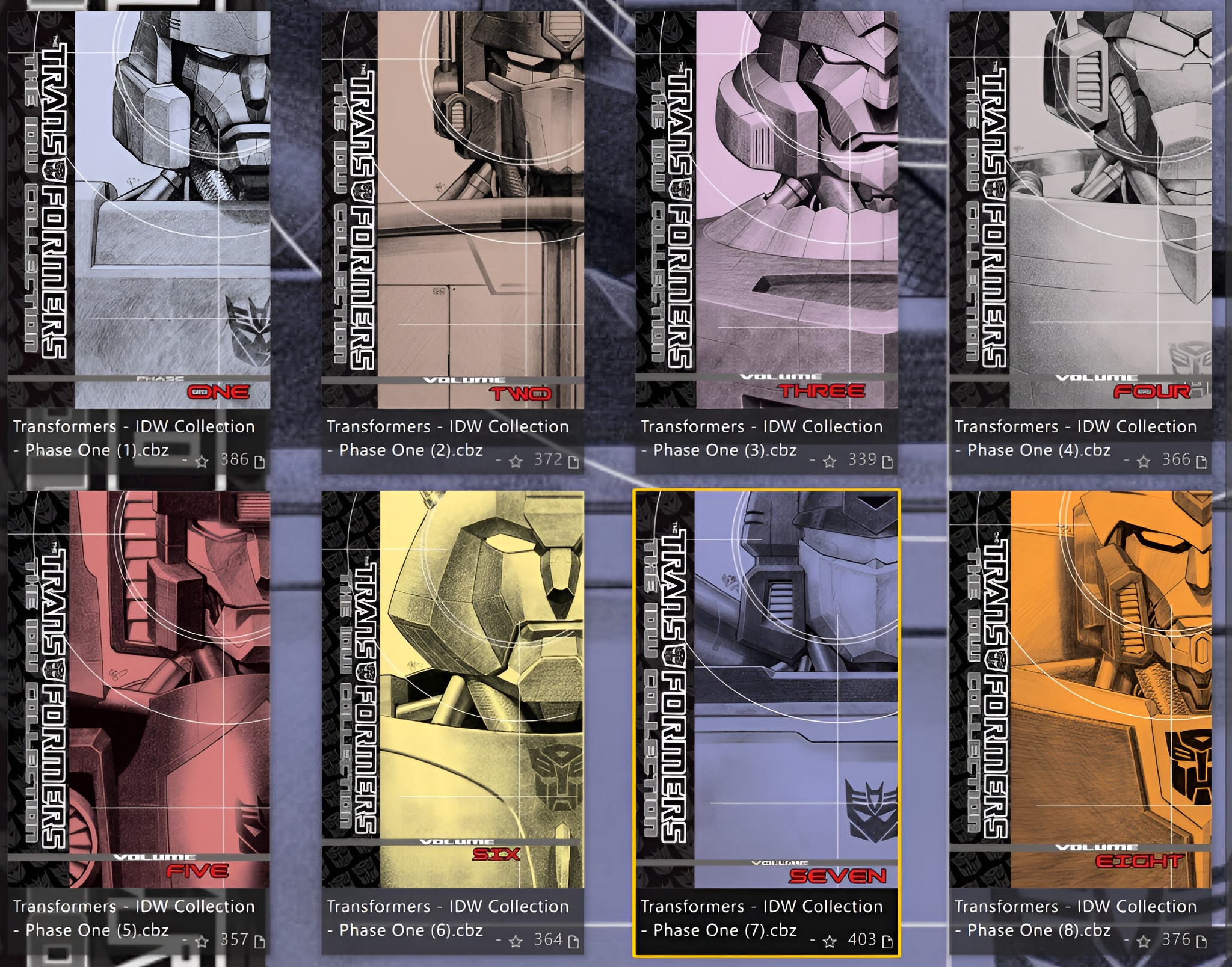 Transformers IDW Collection Phase 1 V1-8 Completed (Official Edition ...