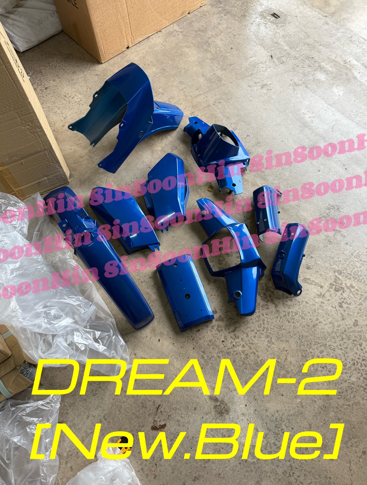 Honda EX5 / DREAM NEW ORIGINAL BSH COVER SET - BLACK / NEW-BLUE # cover ...