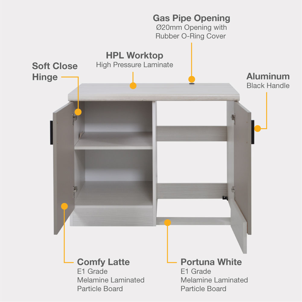 [FREE INSTALLATION] Nova Kitchen Cabinet Series for Wet & Dry Kitchens ...