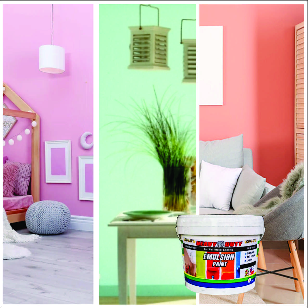 🔥 HLM6127 PRECIOUS PINK 🔥 7L Heavy Duty Emulsion paint / wision paint ...