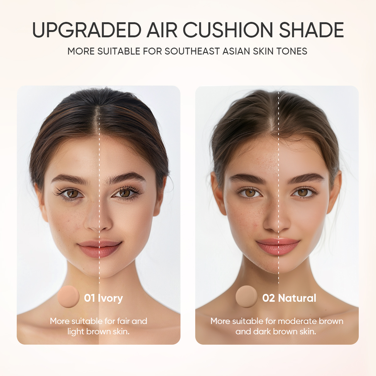 GMEELAN Black Truffle Air Cushion Foundation Concealer Oil Control High ...