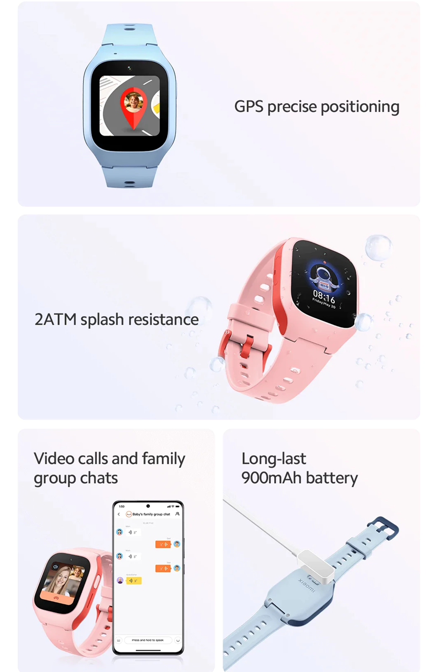 Xiaomi Smart Kids Watch | Video calls and family group chats | GPS ...