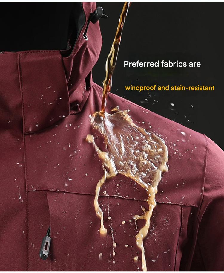 💦[RV - WATERPROOF]💦Jacket Hoodie Boleh Tanggal Windbreaker Hiking Water ...