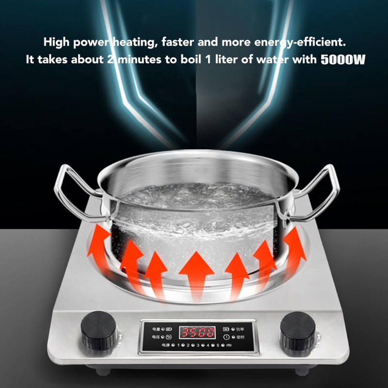 【4-hour delivery】6000W high-power waterproof fierce fire induction ...