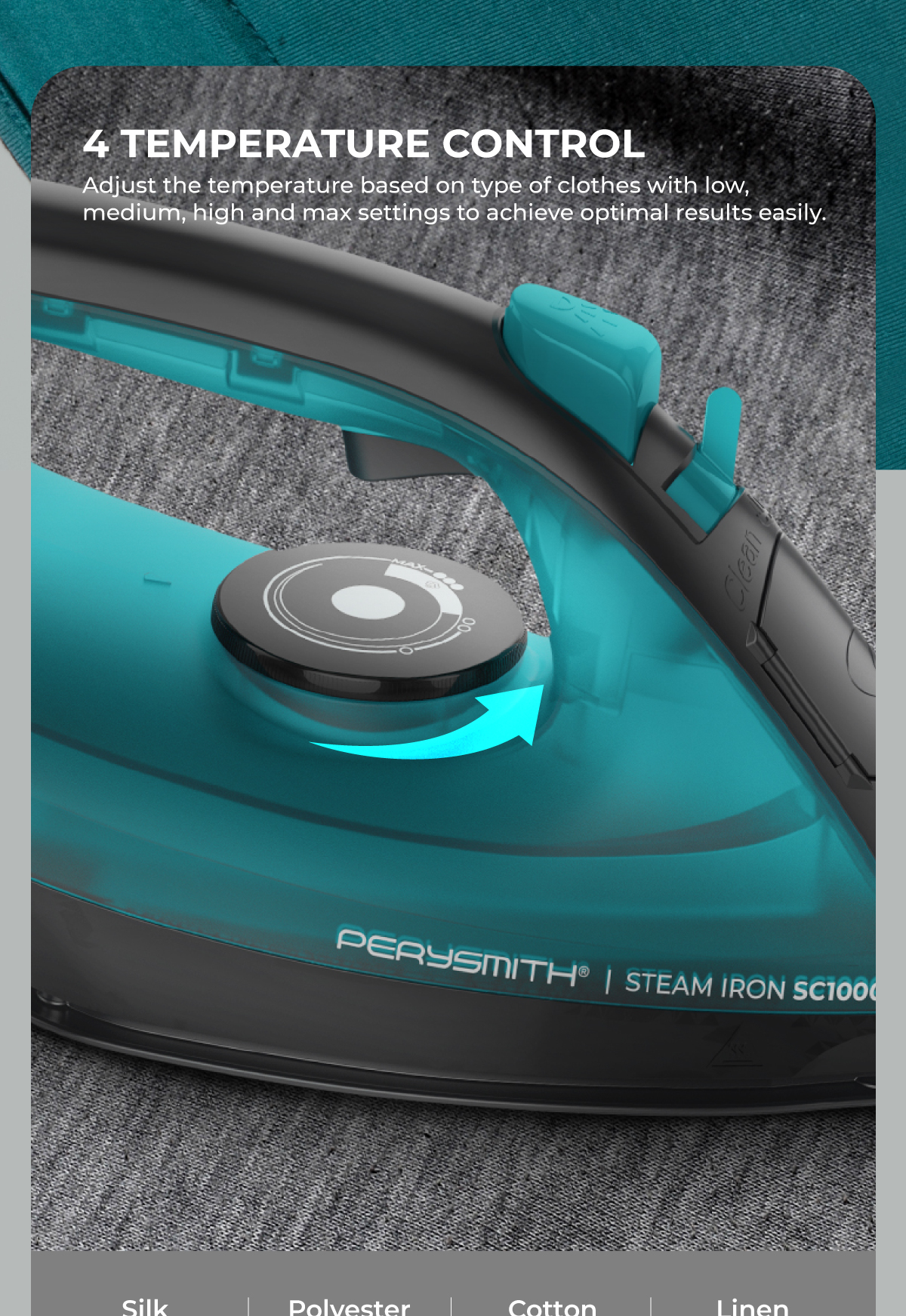 PerySmith Steam Iron SC1000 / SS1000 | Shopee Malaysia