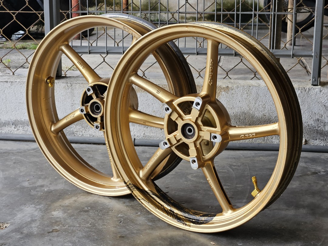 AIKKA Y9017 RCB Sport Rim Gold | Sport Rim Emas RCB | Sport Rim Paint ...