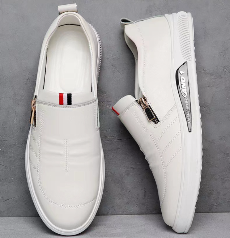 GRAEAE Men's Leather Shoes Casual Driving Flats Men Fashion slip on ...
