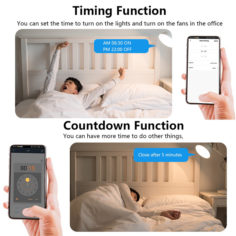 Tuya WiFi Touch Smart Switch Light Without No Neutral Wire Glass Wall ...