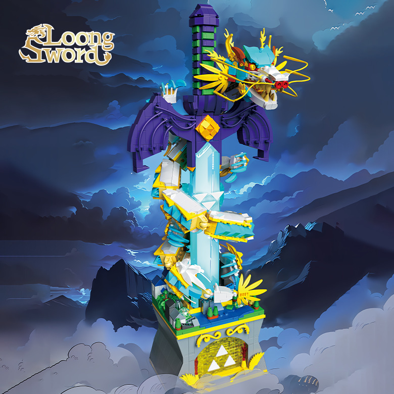 POPPIN NANO BRICKS LOONG SWORD BUILDING BLOCKS ZELDA THE MASTER SWORD ...