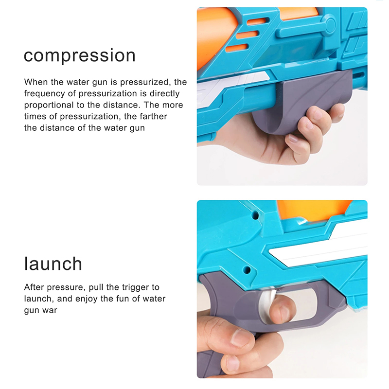 Double Nozzle Space Water Gun Pistol Family Swimming Pool Toy Water Gun ...