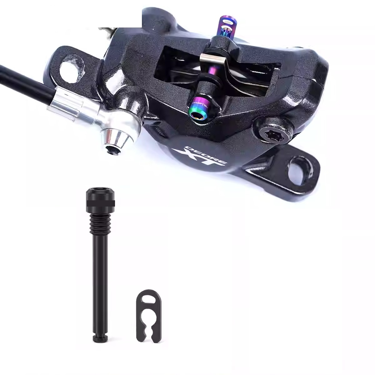 Bicycle Disc Caliper Pad Bolts Inserts Titanium Retainer Pin With ...