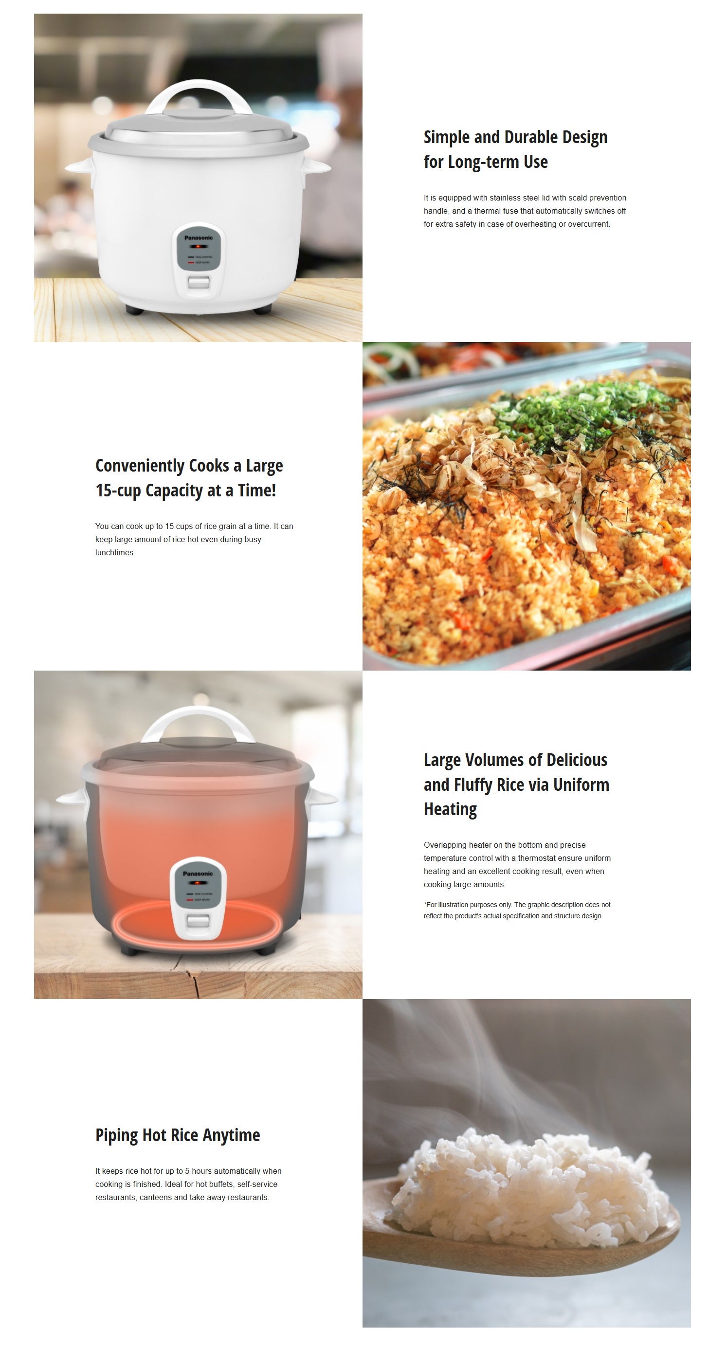 Panasonic Rice Cooker 2.8L Periuk Nasi Elektrik Besar Rice Cookers ...