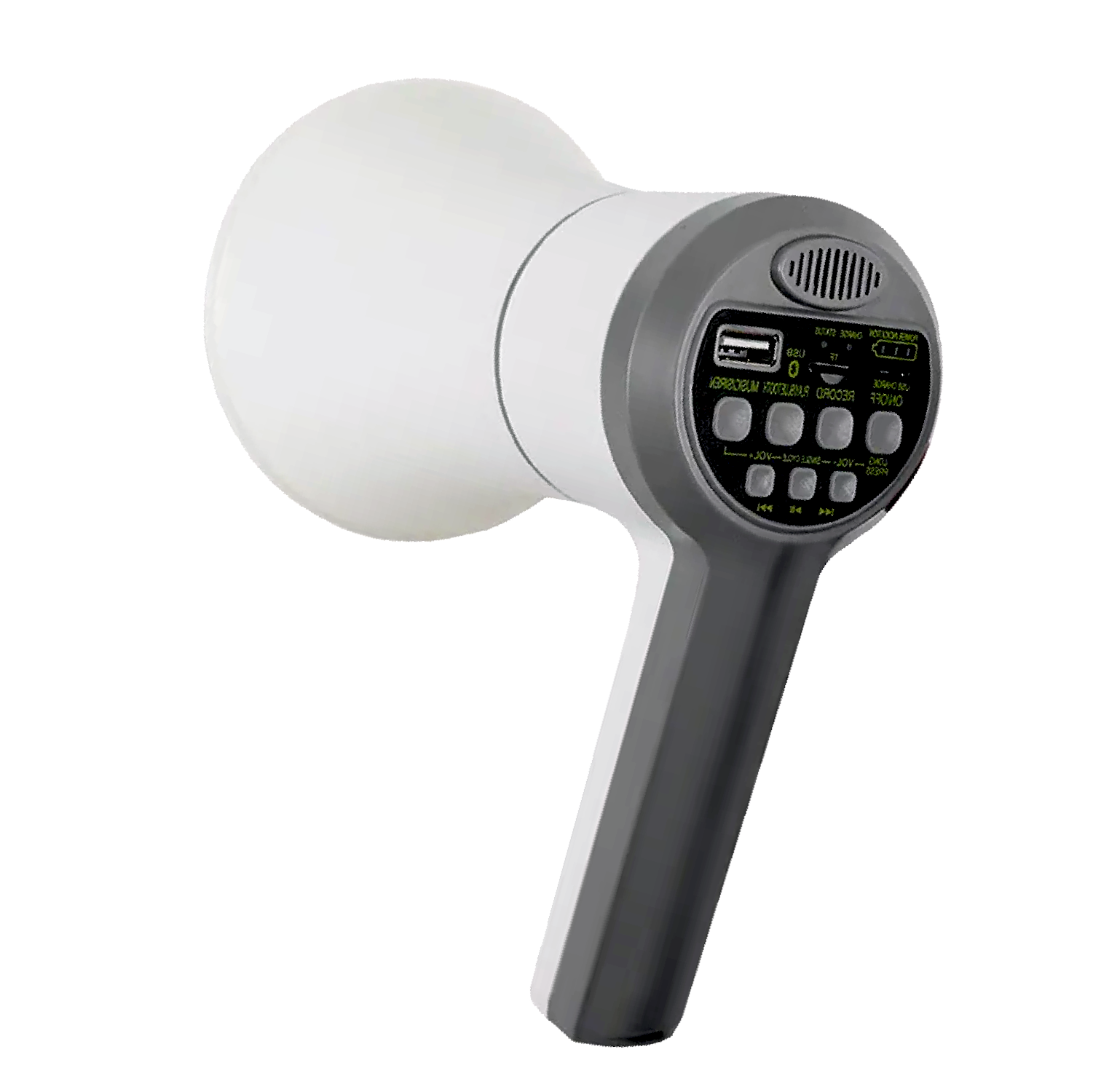 Rechargeable Portable Megaphone Foldable Handheld Loud Speaker with ...