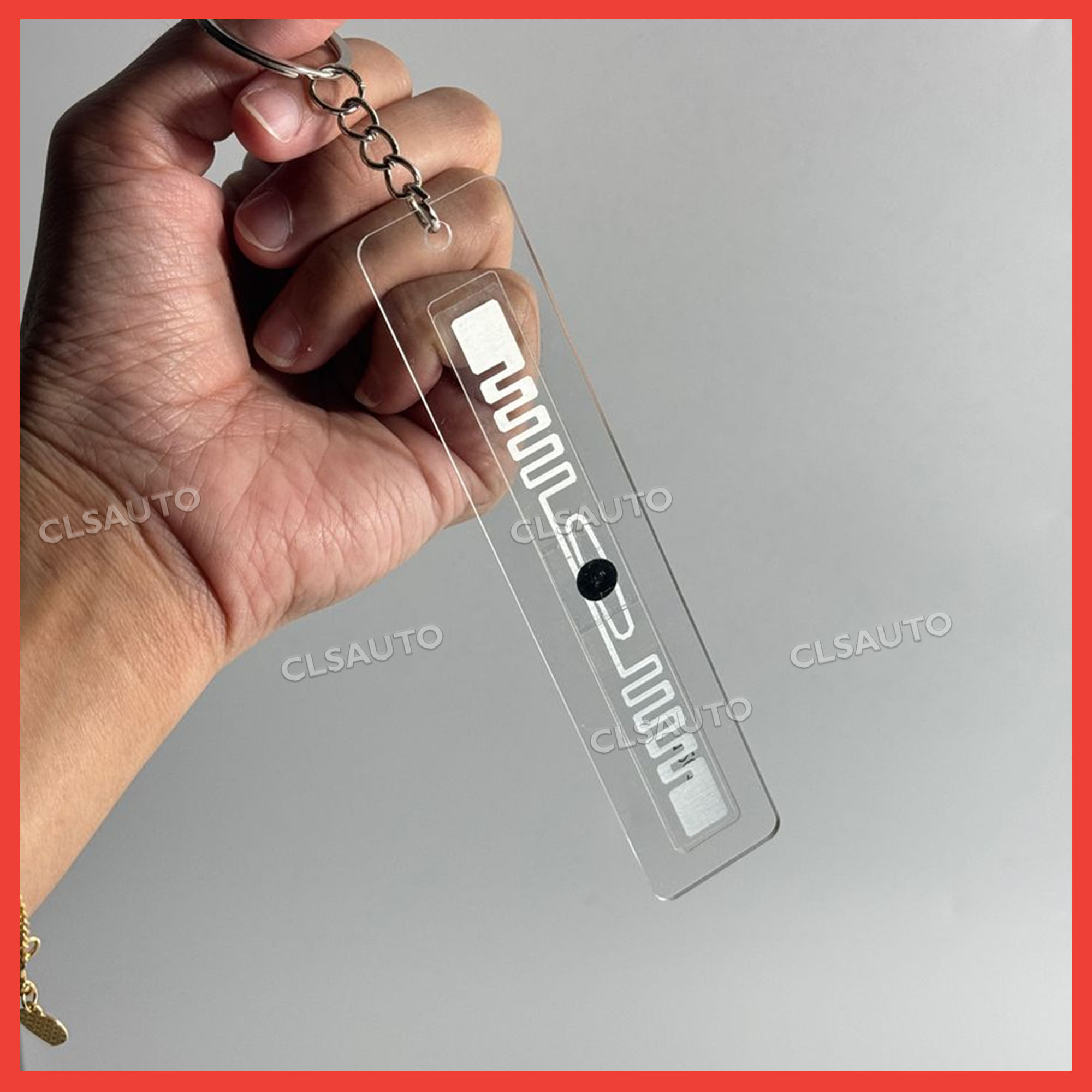 RFID Keychain Holder for Parking Access Transparent Acrylic Carpark ...