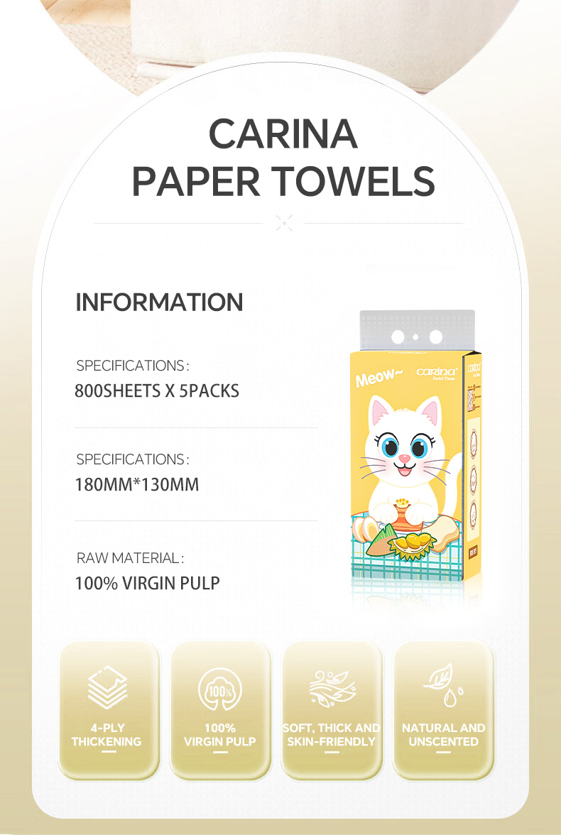 【5 Packs】Carina Tissue Hanging Tissue Soft Deluxe Tissue Facial Tissue Cheerful Comfortable ...