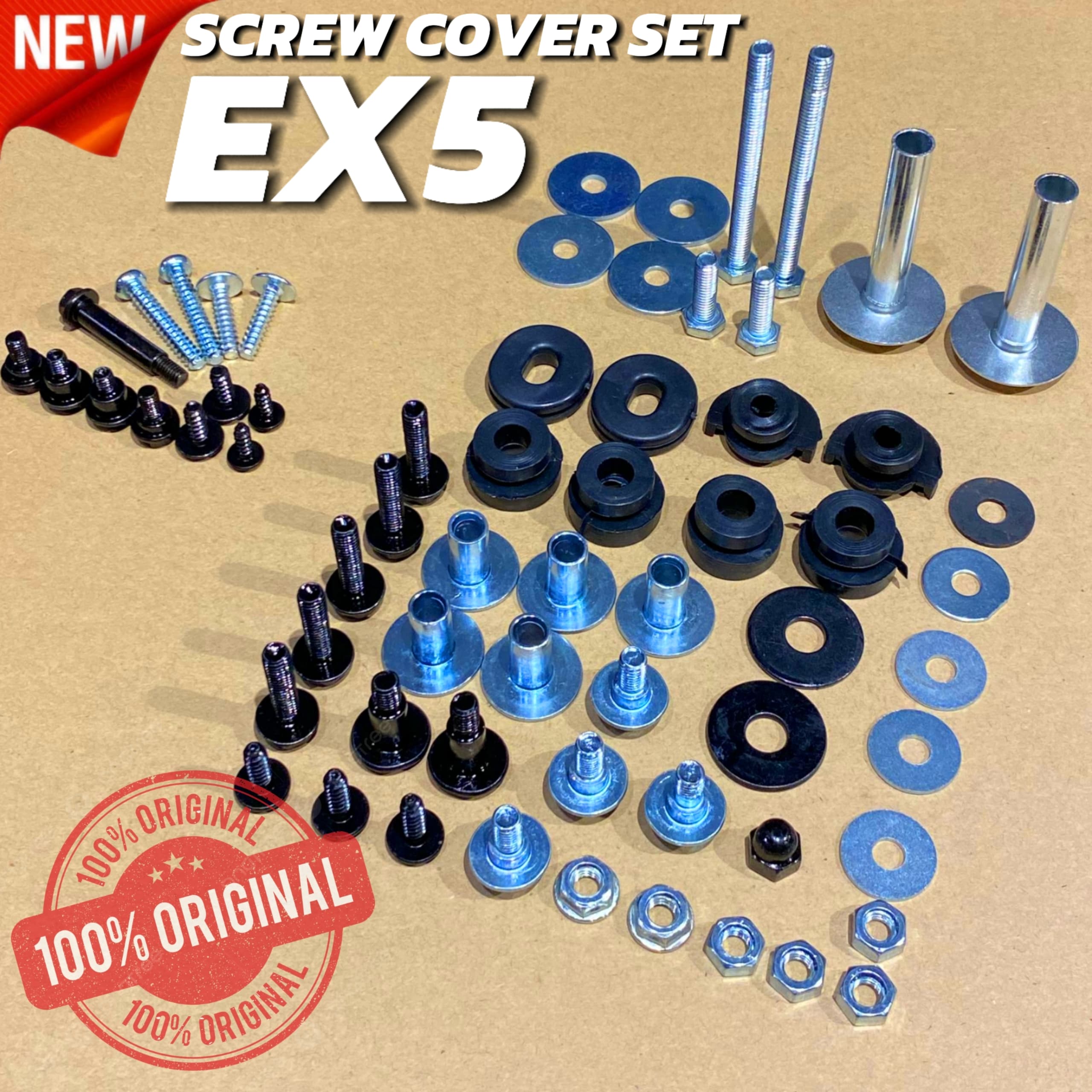 BODY SCREW COVERSET HONDA EX5 DREAM 110 FULL SET SCREW BODY SET EX5 100 ...