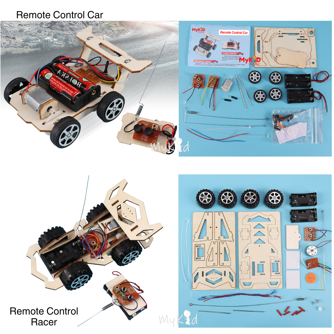 DIY Remote Contro Cars RC Boat Kereta RBT Assembled 3D Wooden Puzzle ...