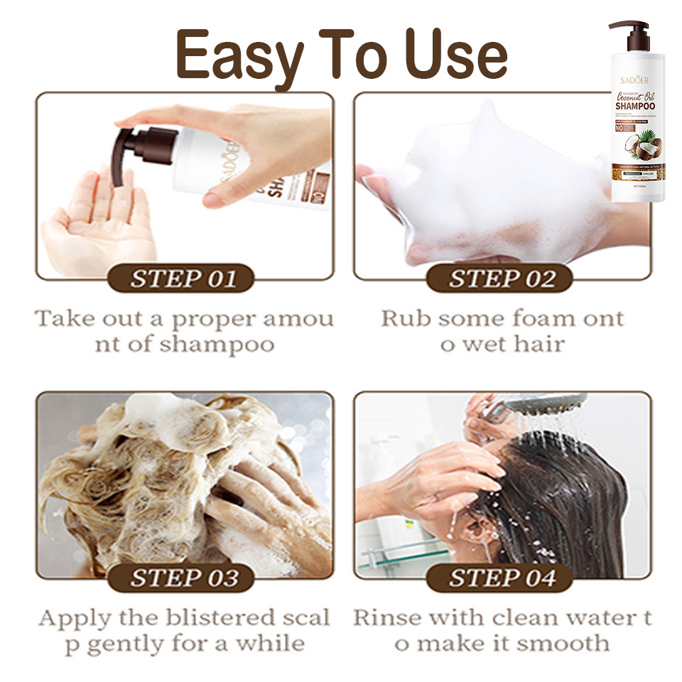 Coconut Hair Shampoo Anti Dandruff Shampoo Syampu Rambut Ubat Kelemumur Kepala Kulit Kepala ...