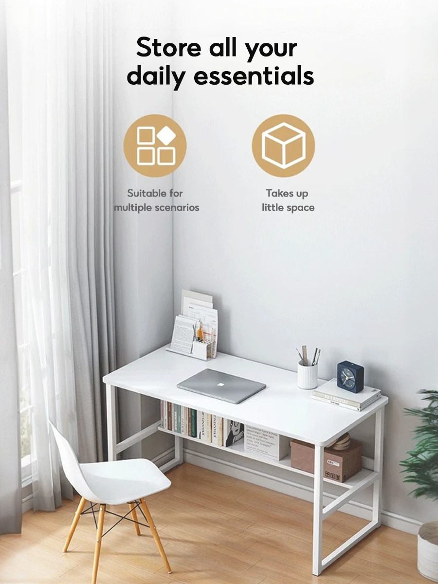 120CM Meja belajar Study Table Student Computer Desk Living Room ...