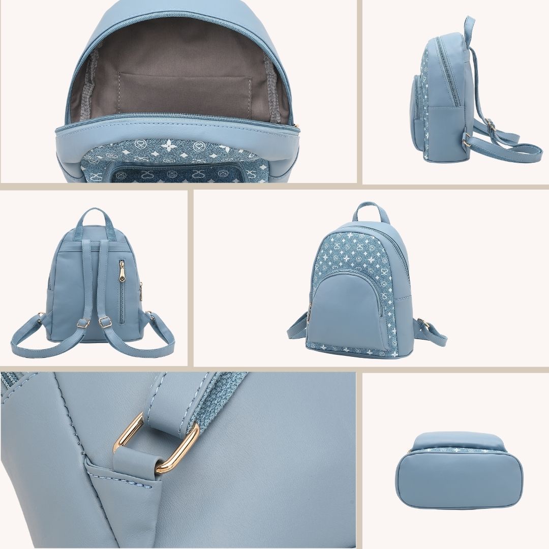 Sara Smith Ladies Monogram Mini Backpack - Multi Color SEL 3288 ...