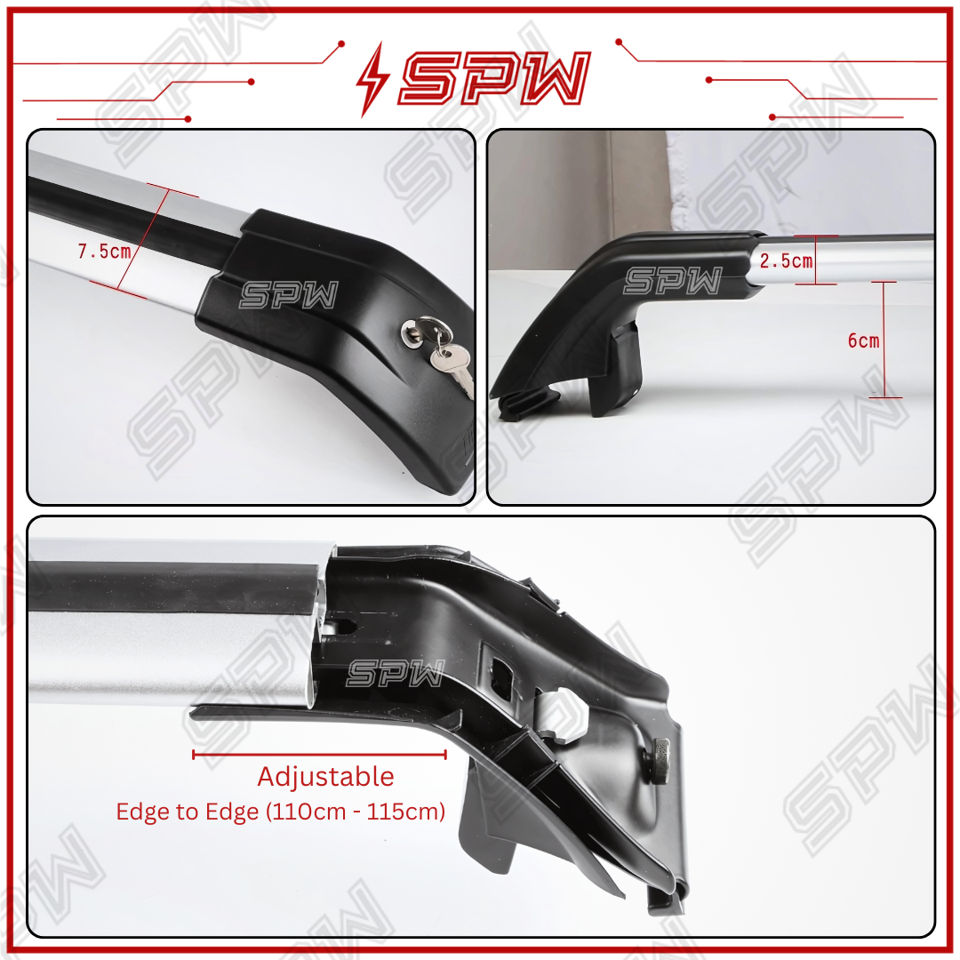 (Heavy Duty/Close Rail) Universal Custom Roof Rack Cross Bar SUV MPV ...