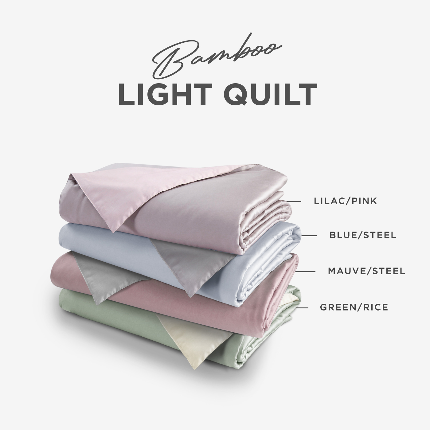 Horgen Bamboo Lyocell Light Quilt Reversible Colors | Quilted Comforter ...