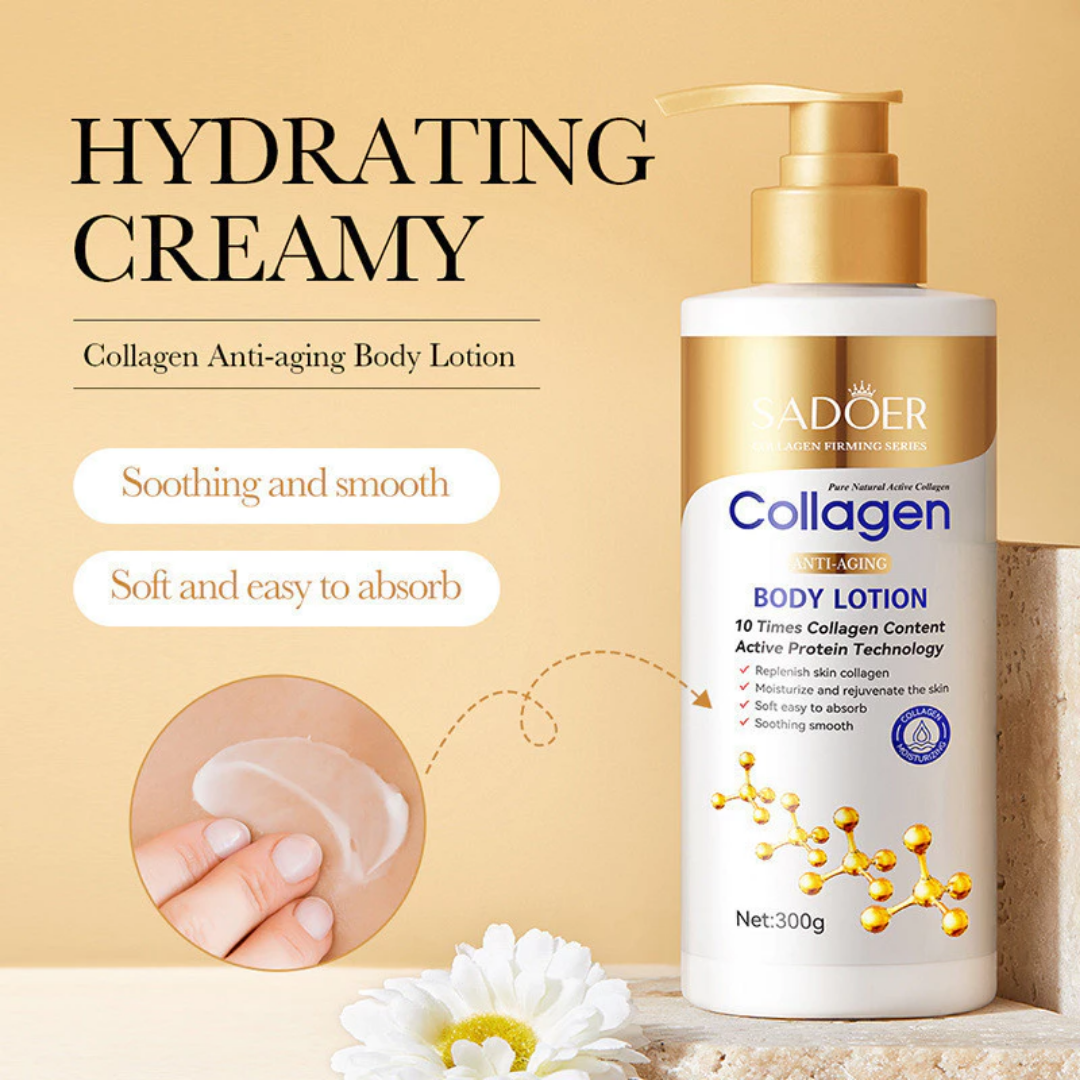 SADOER Collagen Body Lotion - Hydrating, Improve Skin Texture, Anti ...