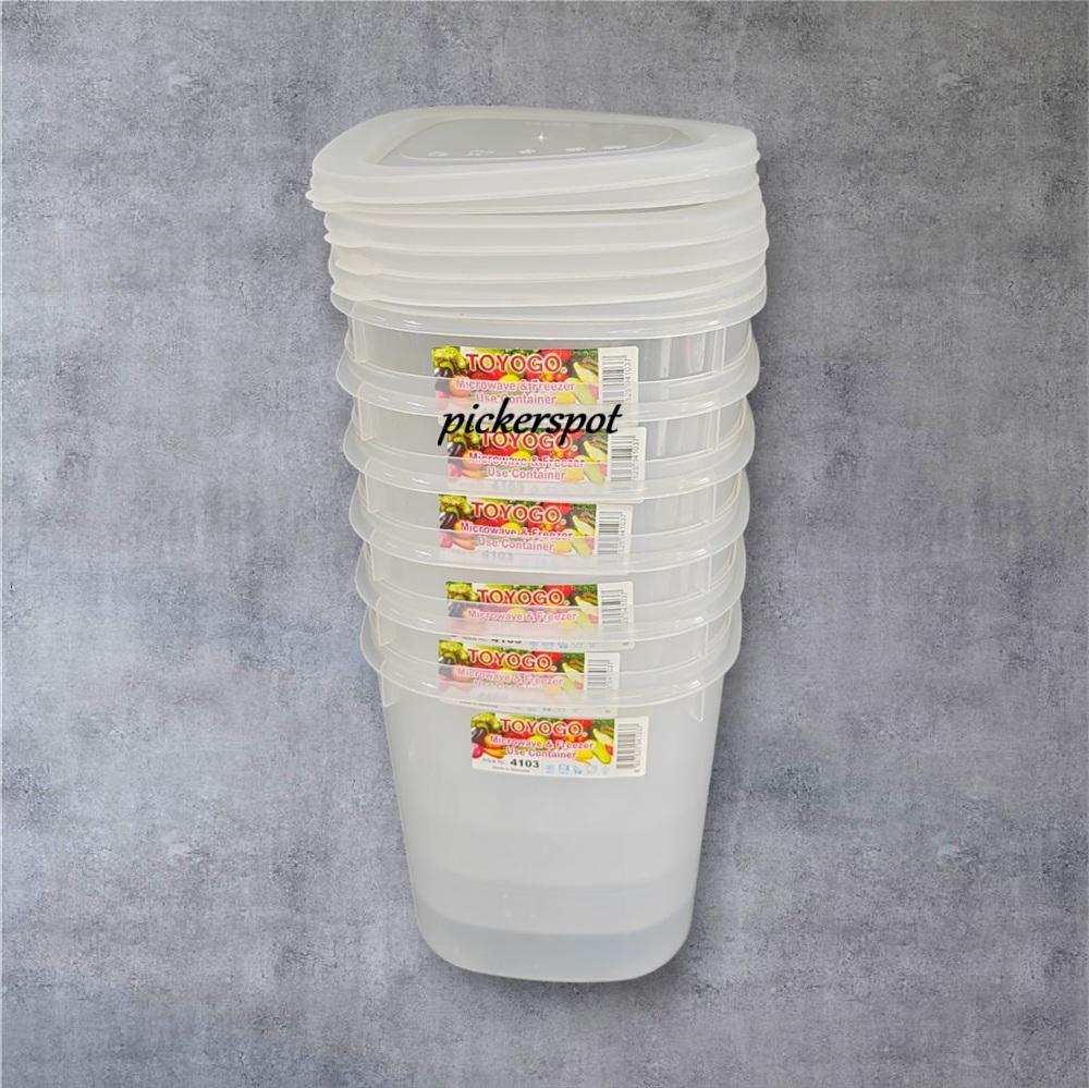 Toyogo Fresh 3LSquare Box 4103 transparent food container Microwave ...