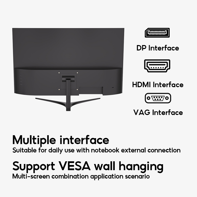 Monitor 24 Inch Monitor PC 22 Inch 1080P Gaming Monitor 75Hz PS4/PS5 ...