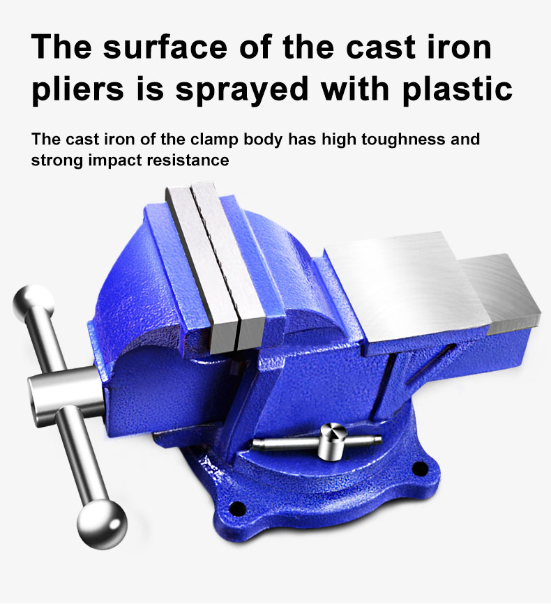 【Hot Sale】🔥 3'' / 4" / 5 '' / 6 " Heavy Duty Clamp Bench Vise Clamp Tool 360° Base Table Bench ...