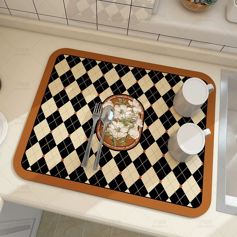 COD Fast Dry Kitchen Countertop Mat Table Mat Sink Mat Sink Absorbent ...