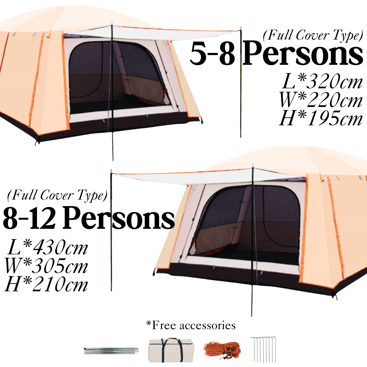 Neverland Khemah Camel Unta Tent Waterproof Camping Tent Durable ...