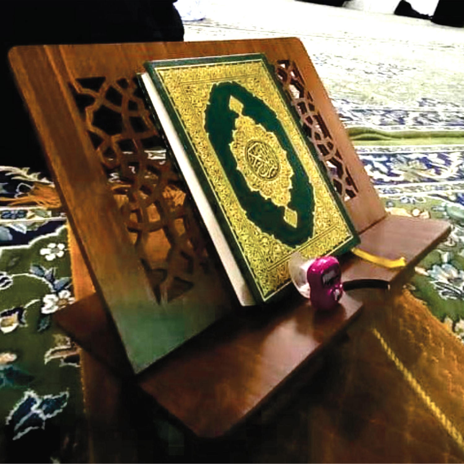 Rehal Kayu Ukir Nama Anda | Wooden Rehal Engrave | Rehal Al-Quran ...