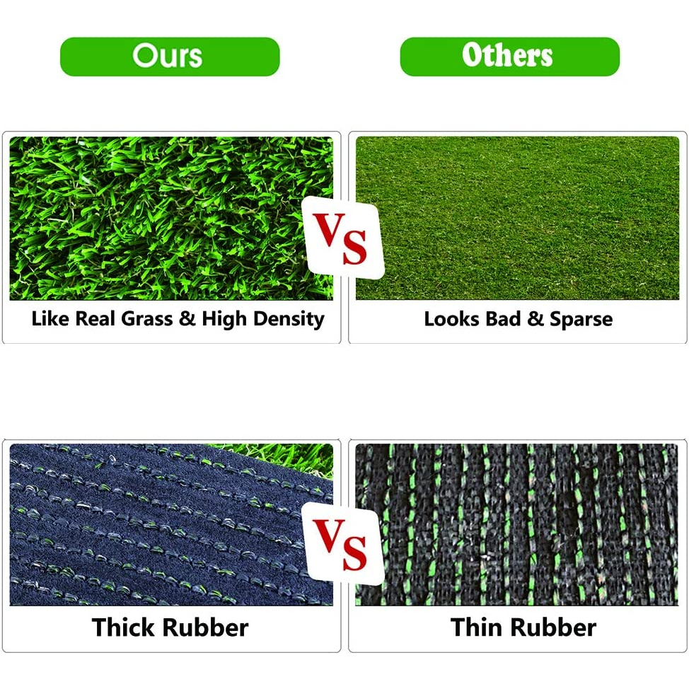 (1m to 4m) Artificial grass mat outdoor artificial turf plastic lawn ...