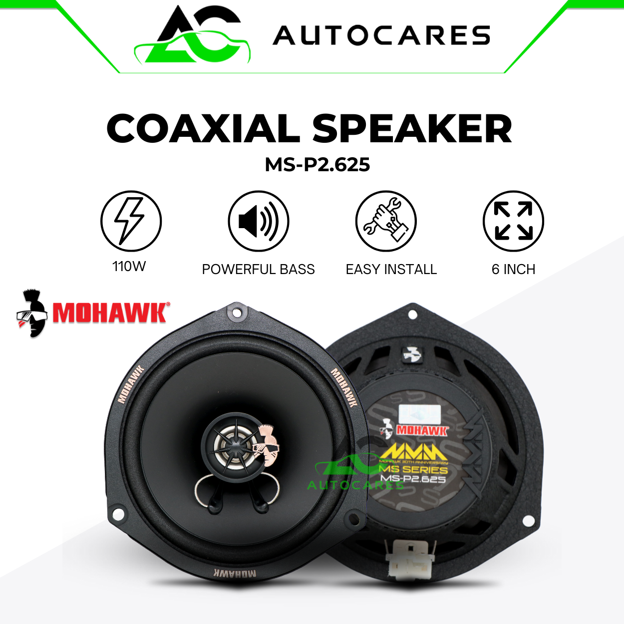 OEM Plug n Play MOHAWK Speaker MS-P2.625 6" Mid Bass Perodua Axia Myvi Bezza Iriz Persona ...