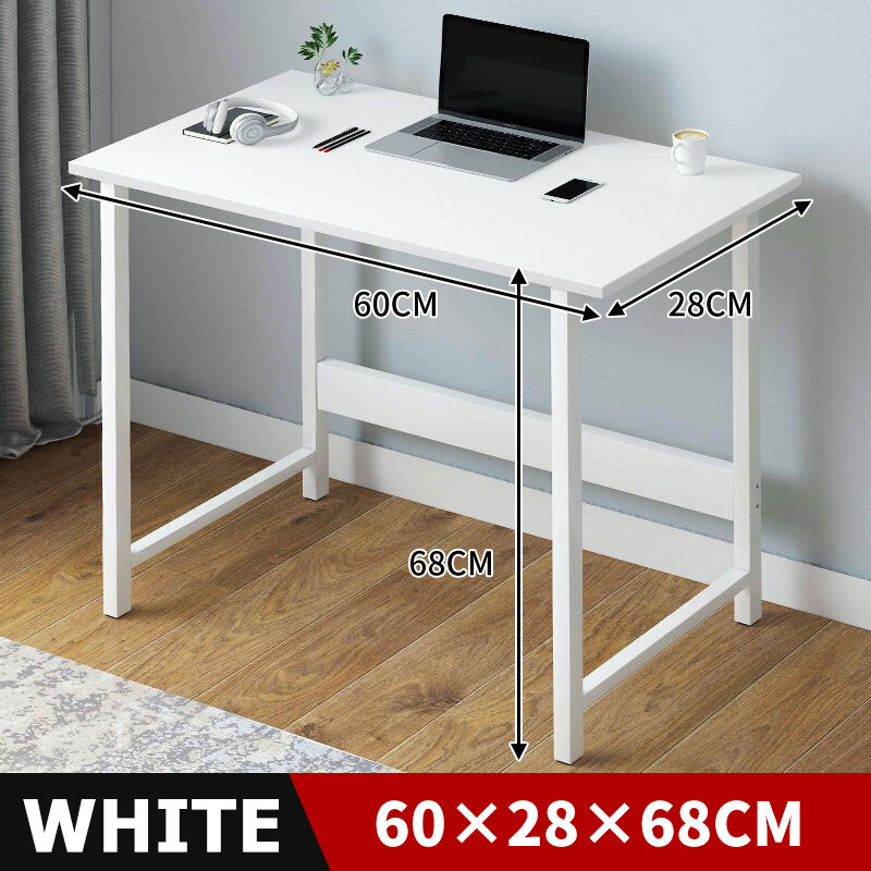 60*28cm White Meja belajar Small Study Table Simple Modern Side Table ...