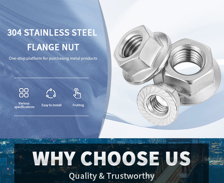 Flange Nut 304 Stainless Steel M3 M4 M5 M6 M8 M10 M12 DIN6923 Hexagon Hex Nut | Shopee Malaysia